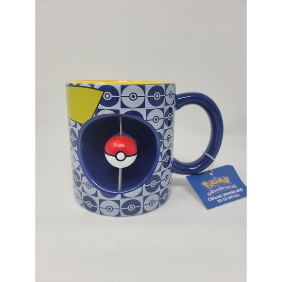 Nintendo | Dining | Pokemon Pikachu Ceramic Spinning Pokeball 2oz ...